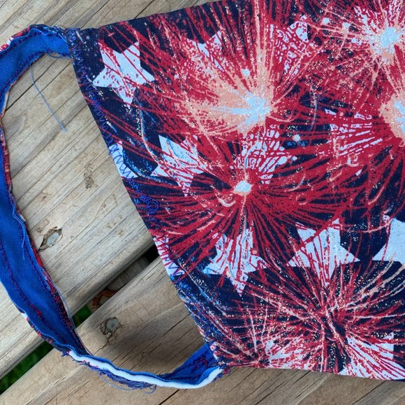 One Simple Pleasure | Bags | Handmade Red White And Blue Sparkly Star ...